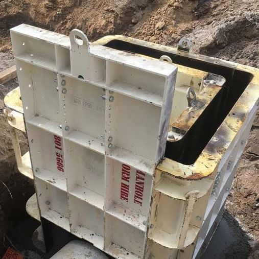 Heavy duty pit boxes hire | Manhole Form Hire