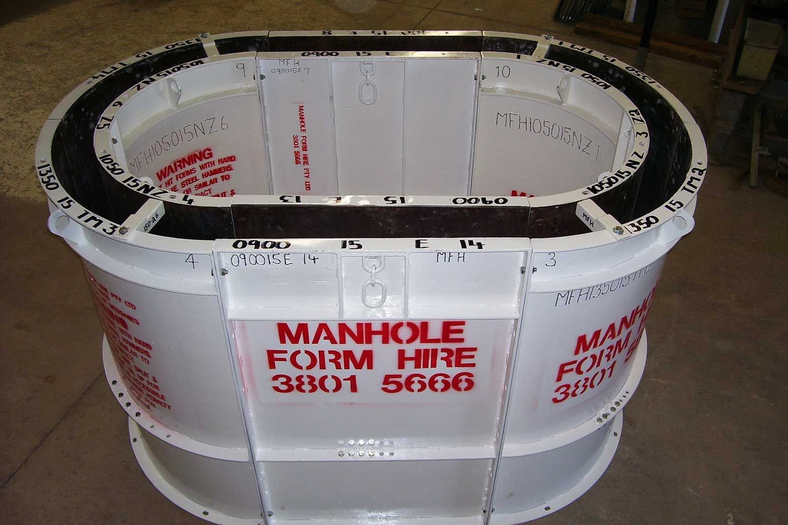 Standard manhole forms | Manhole Form Hire