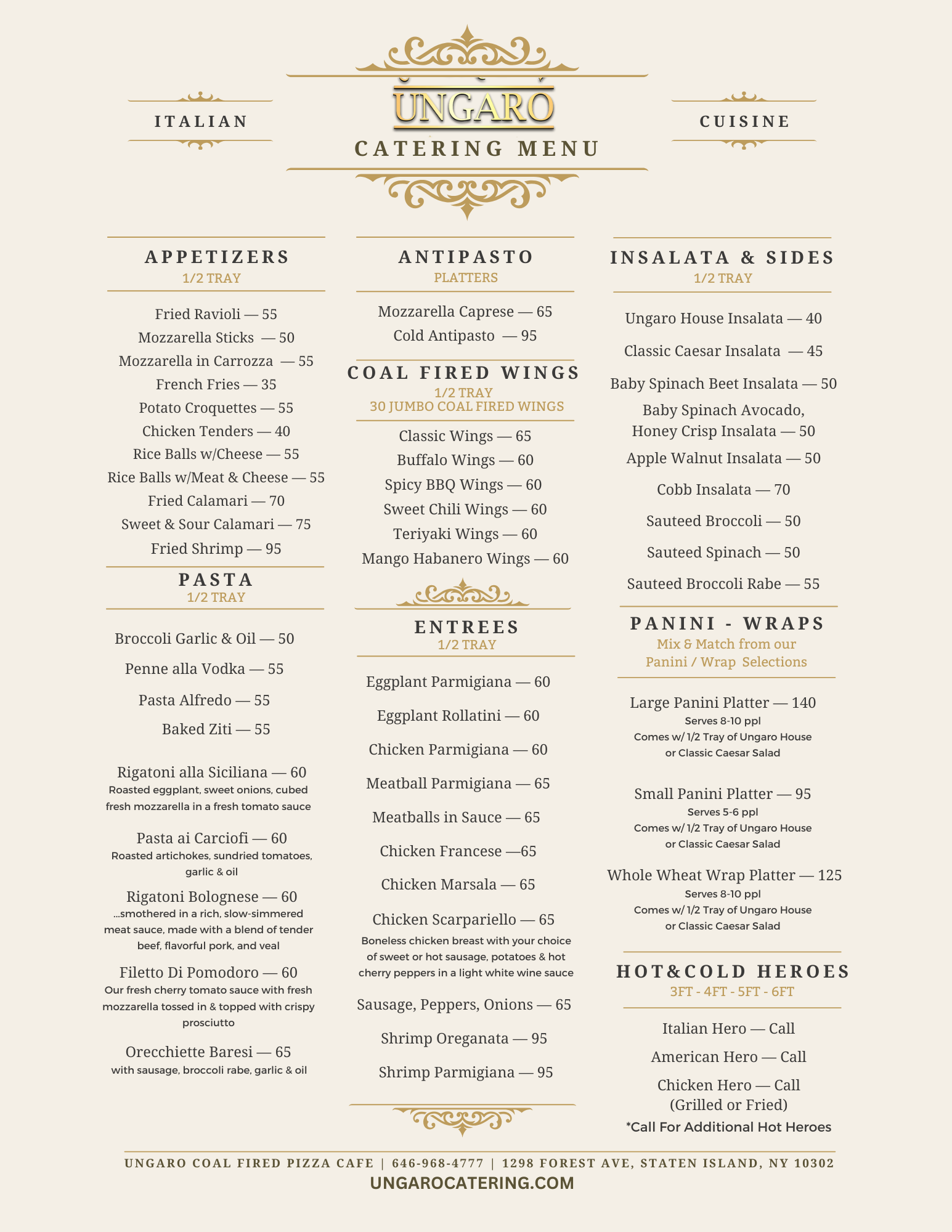 Ungaro Coal Fired Pizza Cafe-Staten Island NY -Forest Avenue