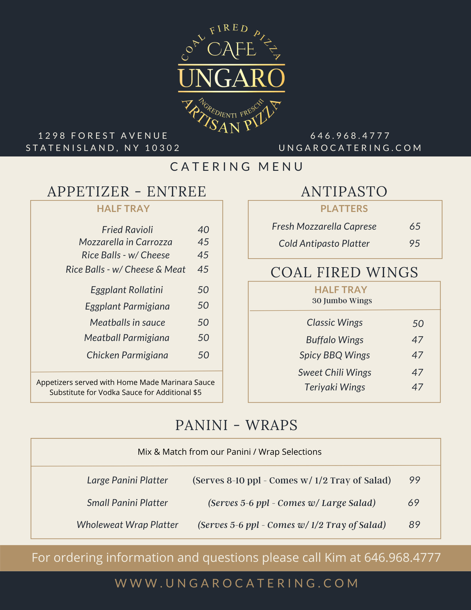 Ungaro Coal Fired Pizza Cafe-Staten Island NY -Forest Avenue