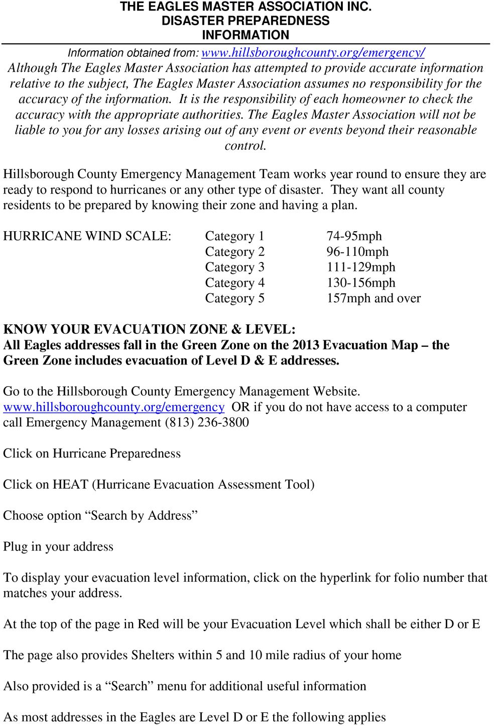 Resource Center for The Eagles | The Eagles Community