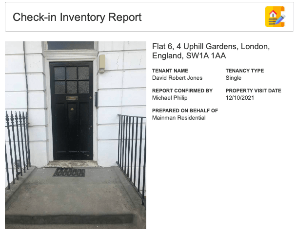 Sample Inventory Report | London Property