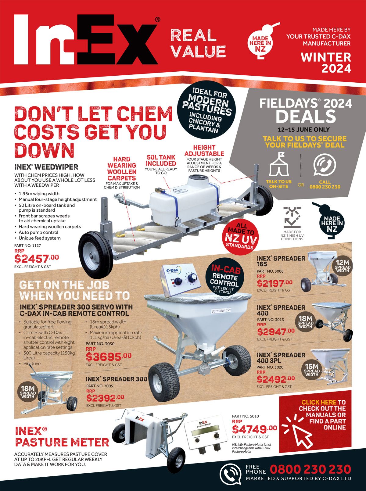 C-Dax Ltd - ATV Accessories, sprayers, spraying, pasture meter