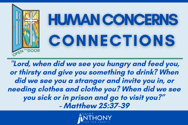 Human Concerns Newsletters | St. Anthony on the Lake Catholic Church ...
