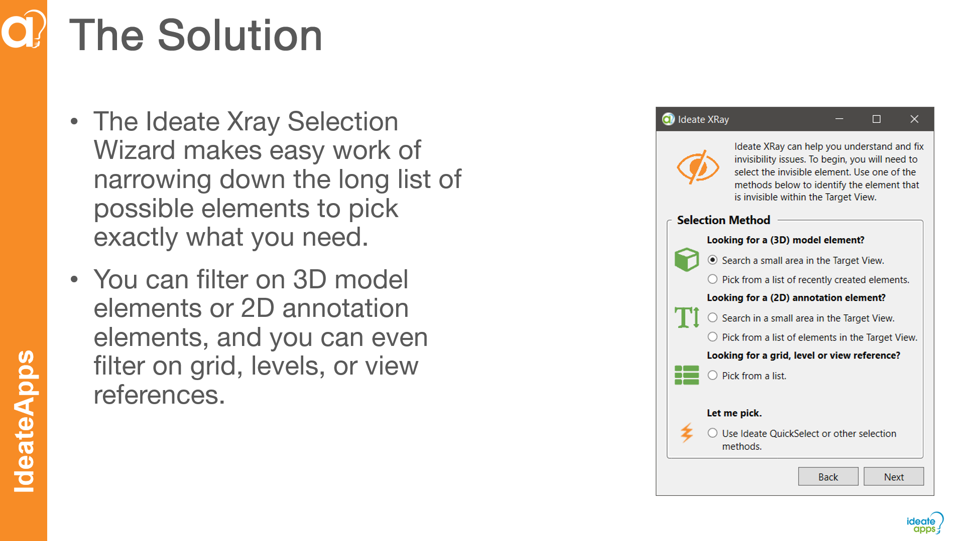 How to Invoke the Wizard of Ideate XRay!