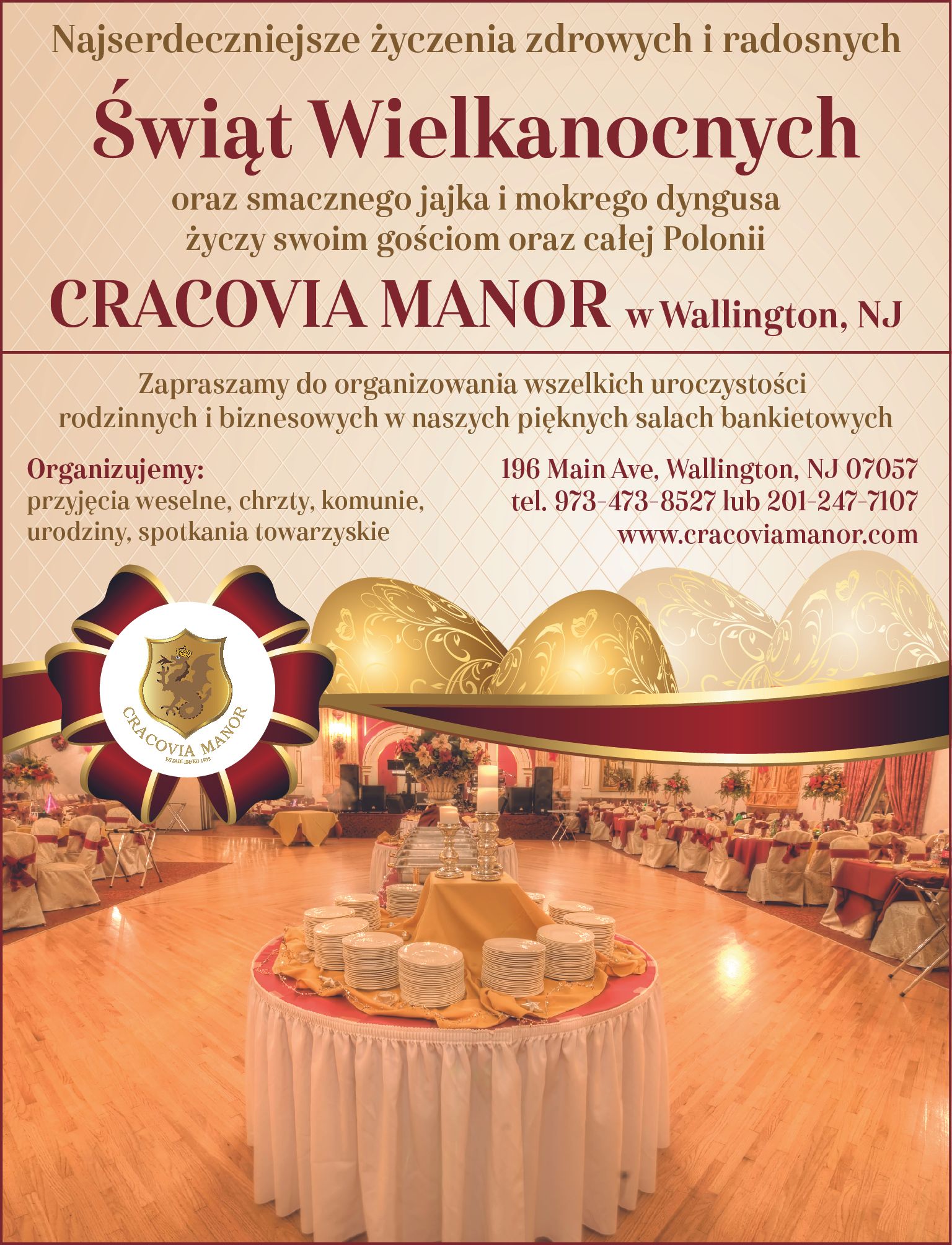 Welcome to Cracovia Wallington Event and Performance Center