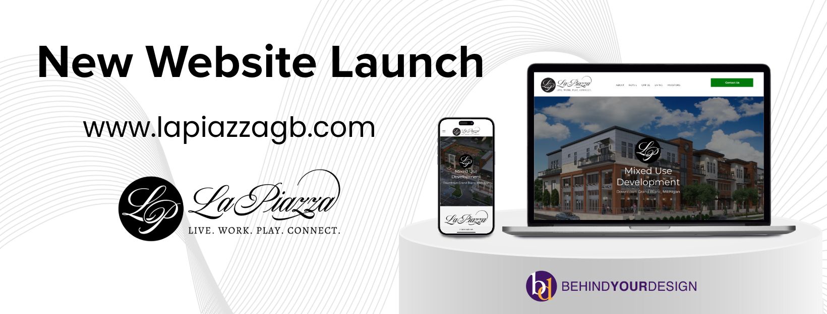 New Logo and Website for La Piazza