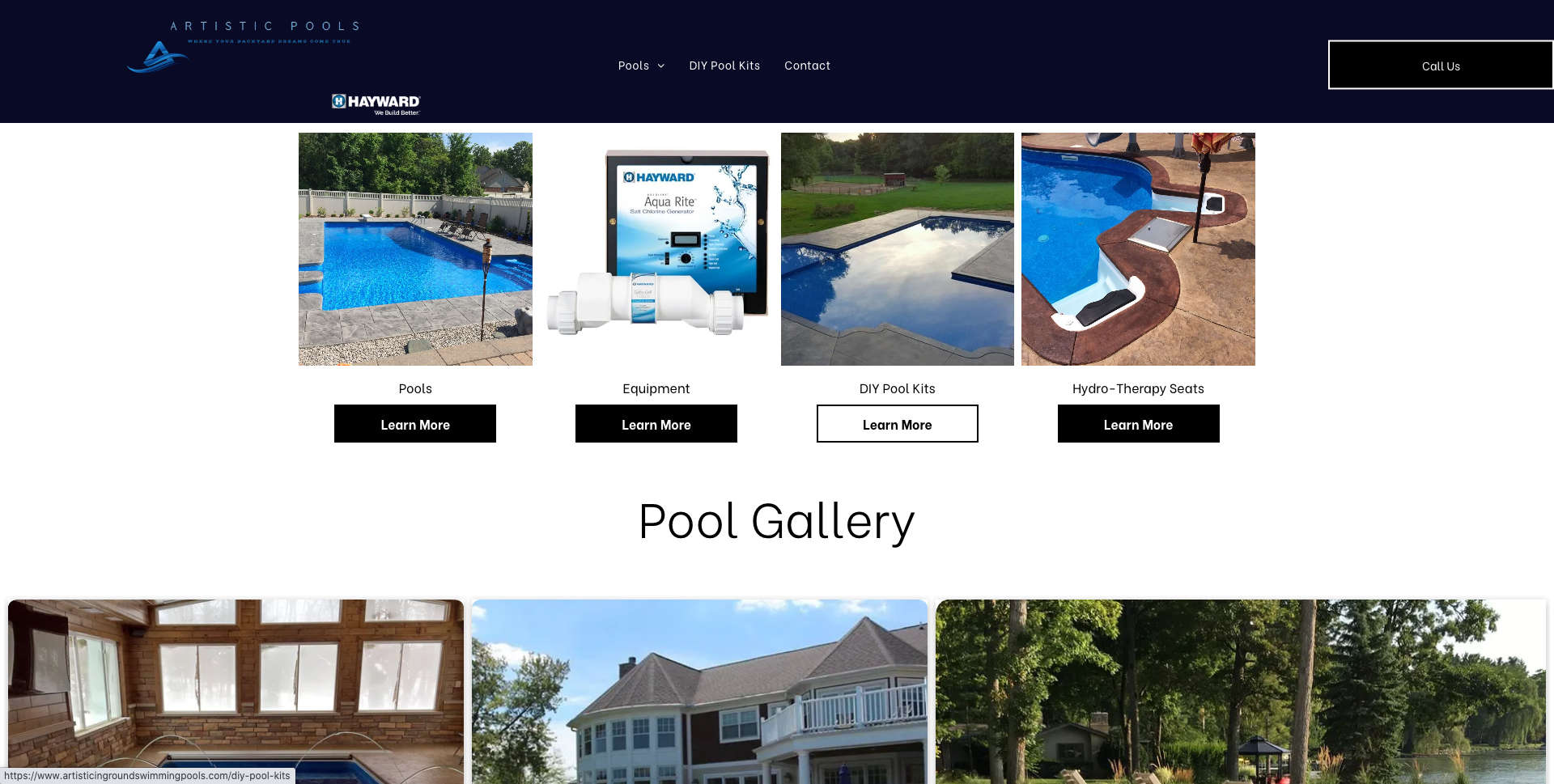 New Website for Artistic Pools & Concrete