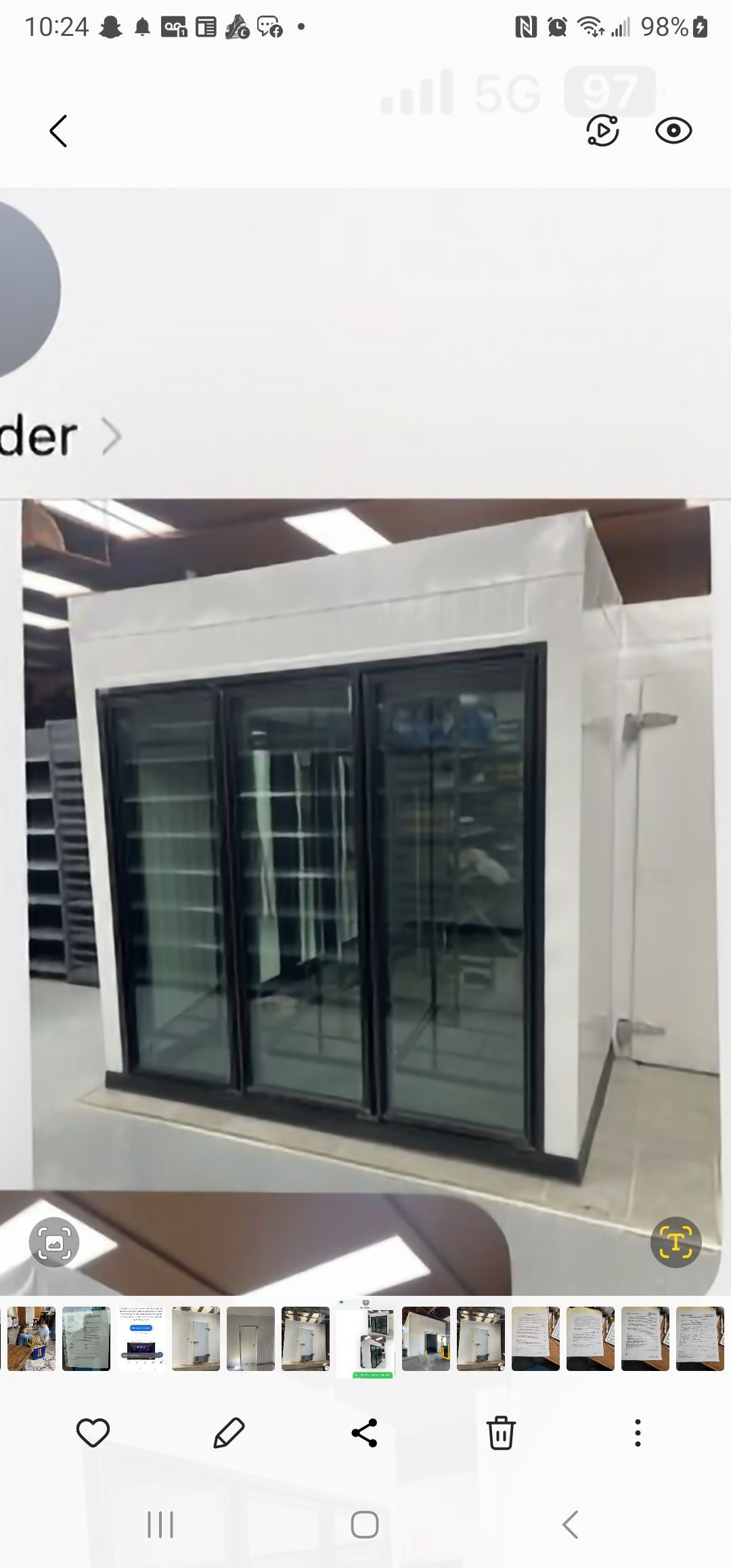 GLASS DOORS WALK-IN COOLER