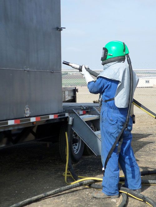 Sandblasting & Coating | Ironworks Welding Inc