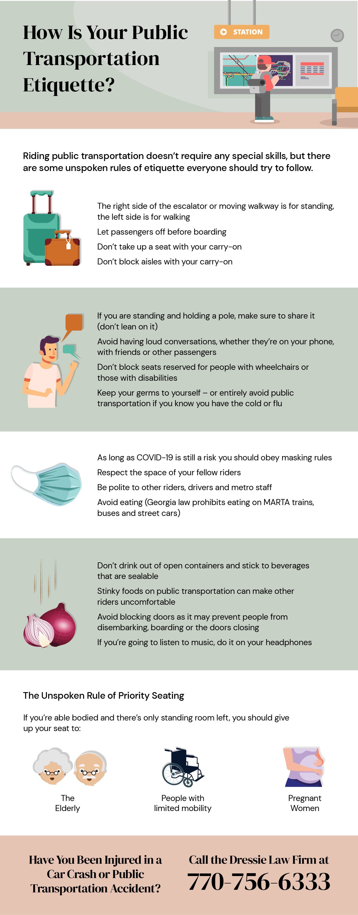 How Is Your Public Transportation Etiquette? | Dressie Law Firm