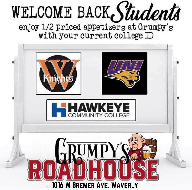 Restaurant Offers & Events | Grumpy's Roadhouse | Waverly & Cedar Falls, IA
