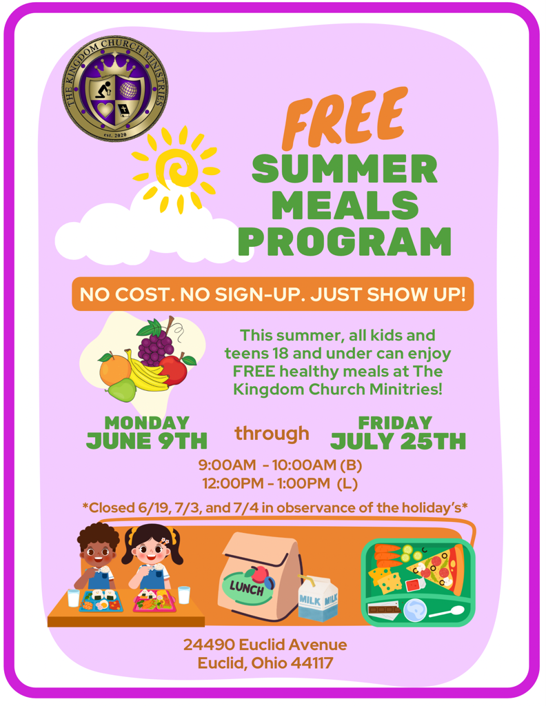 Free Breakfast and Lunch for Kids 18 and Under