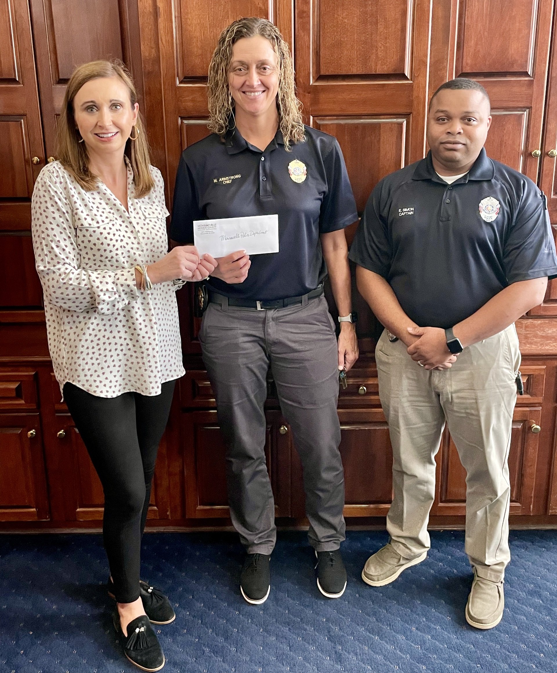 Chamber Donated $800 to Monroeville Police Department