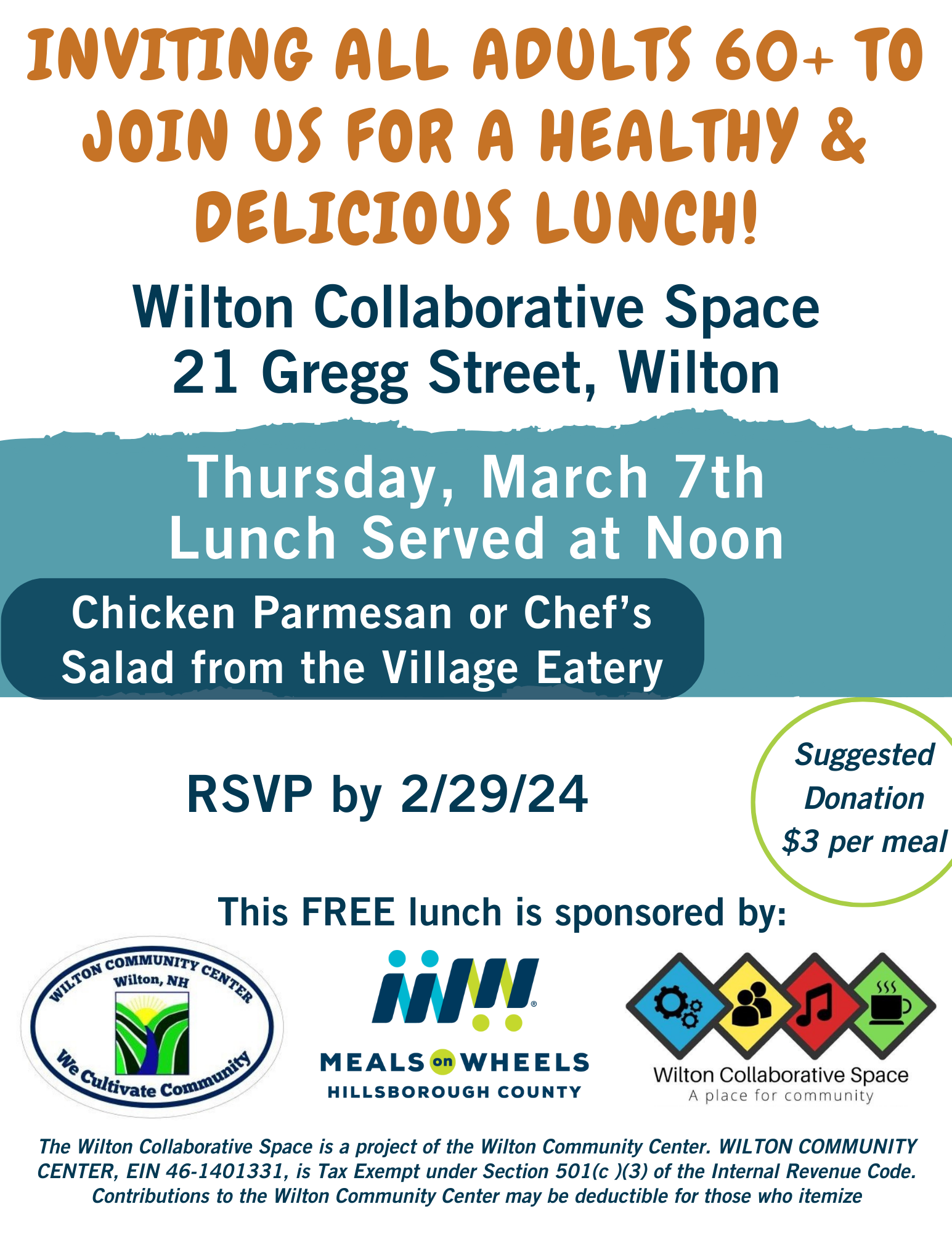 Wilton Lunch RSVP