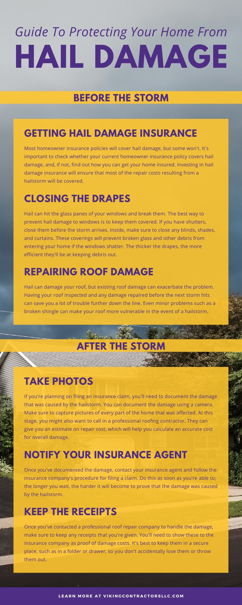 Guide To Protecting Your Home From Hail Damage - Viking Contractors, LLC