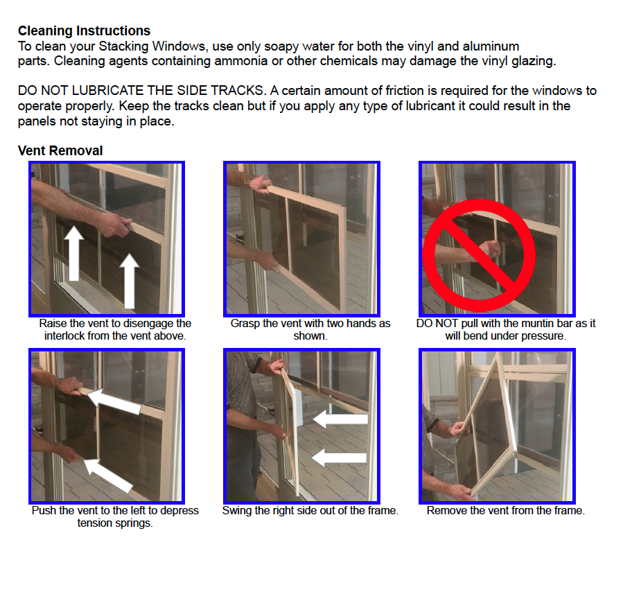 FAQ's about the 4 Track Stacking Sunroom System