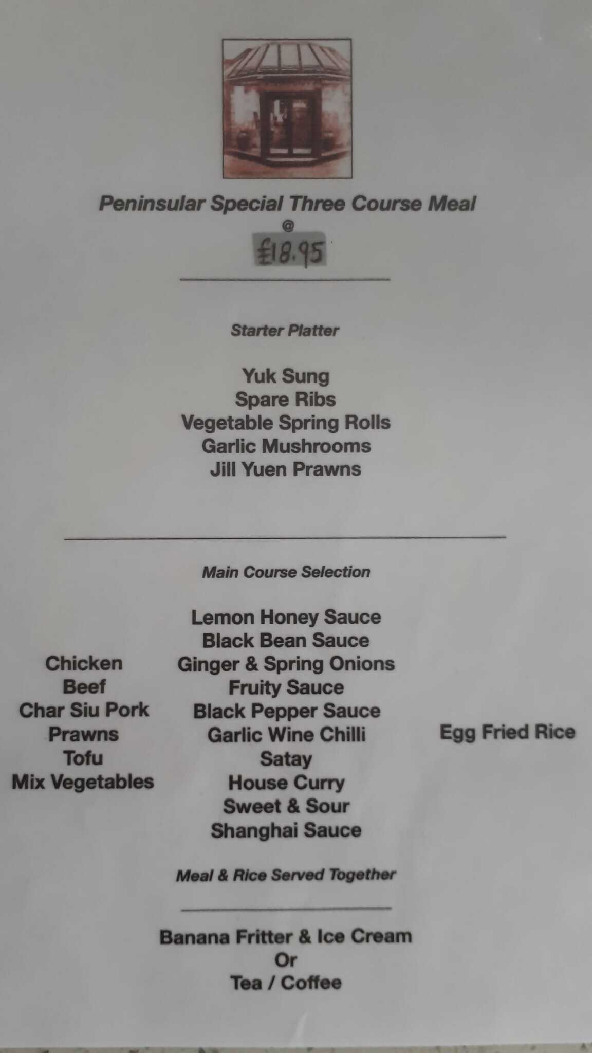 Chinese Menu | Peninsular Cantonese Restaurant