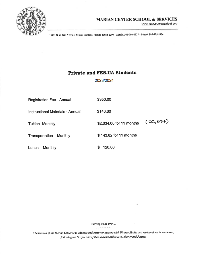 Marian Center School