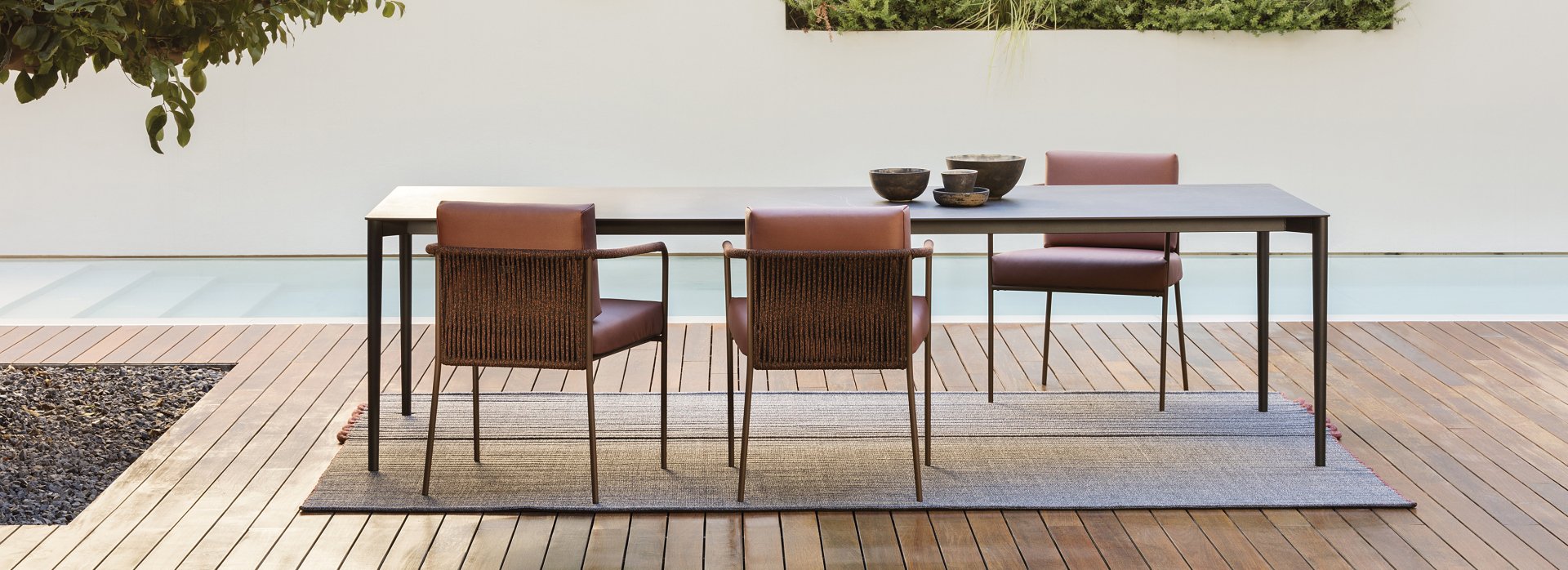 Expormim Outdoor Furniture exhibited in VIP Environment showroom
