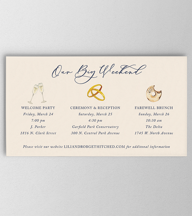 Palette Weekend Card