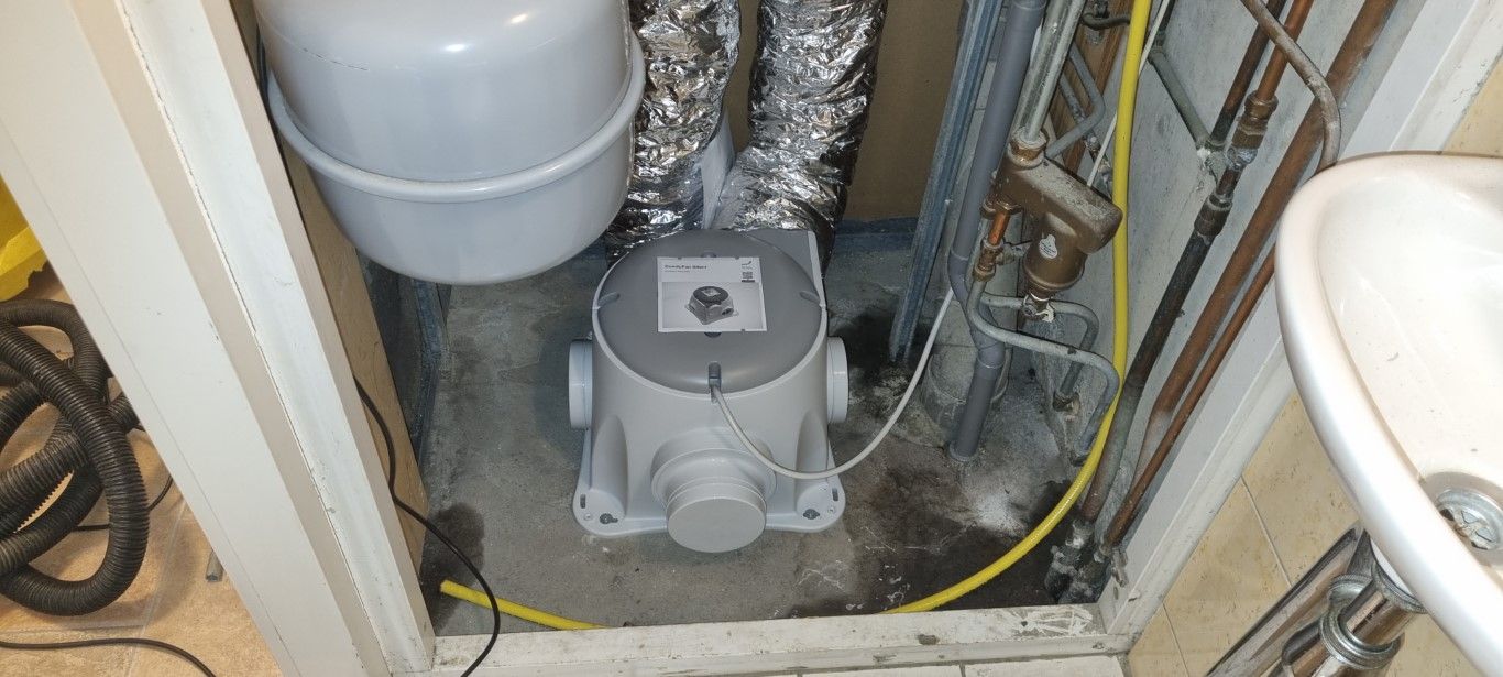 Oude WTW unit vervangen door nieuwe MV Box