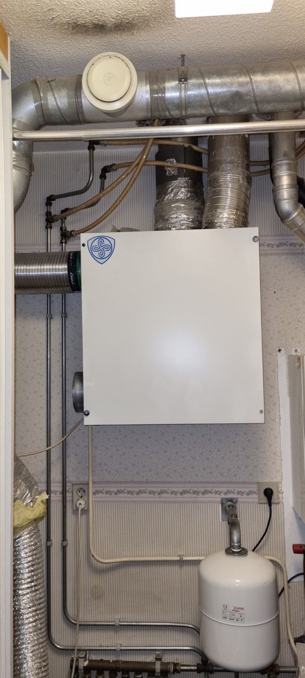 Oude Stork WTW unit vervangen door ITHO HRU 350