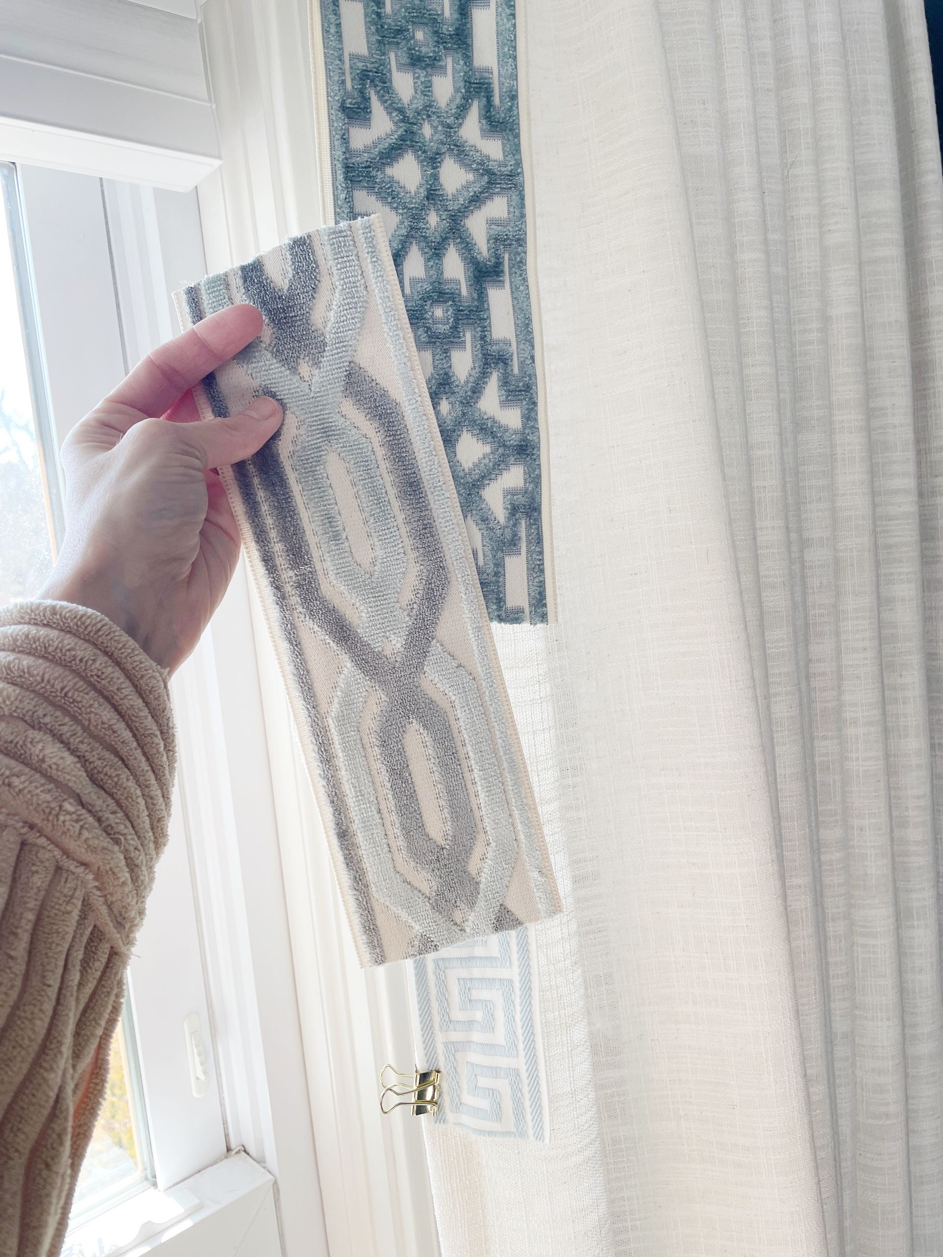DIY Designer Dupe: Add Trim Tape to Curtains