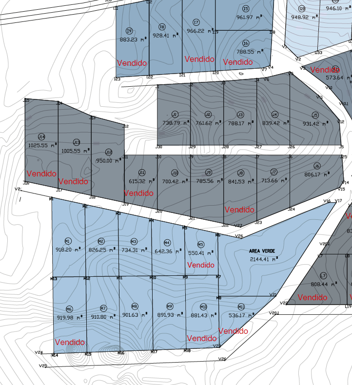 Mapa del Rancho | Lotes Disponibles | Rancho San José