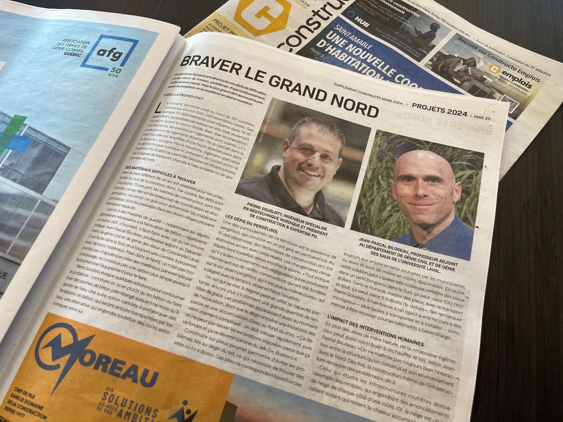 Médias | PG Construction