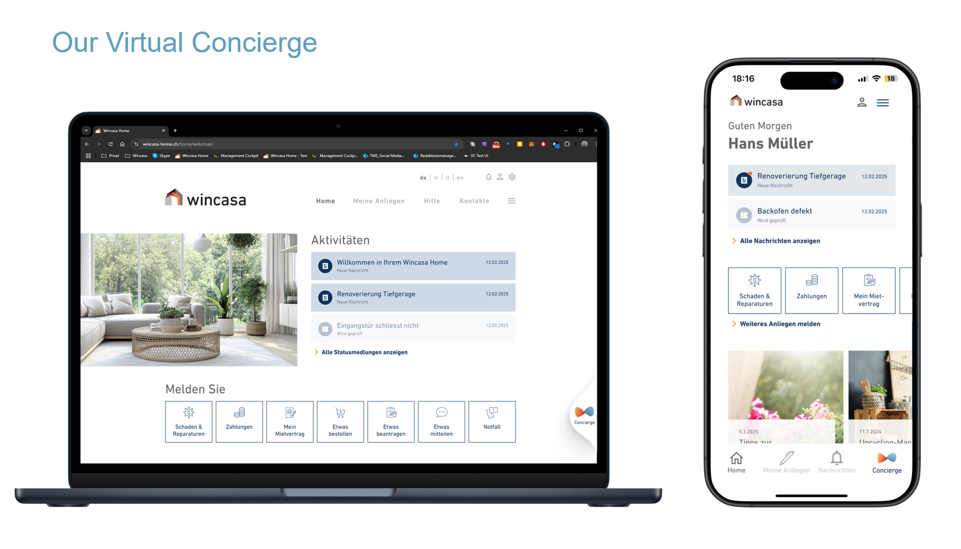 24/7 Self-Service für Mieter: Wincasas virtueller Concierge | dreamleap