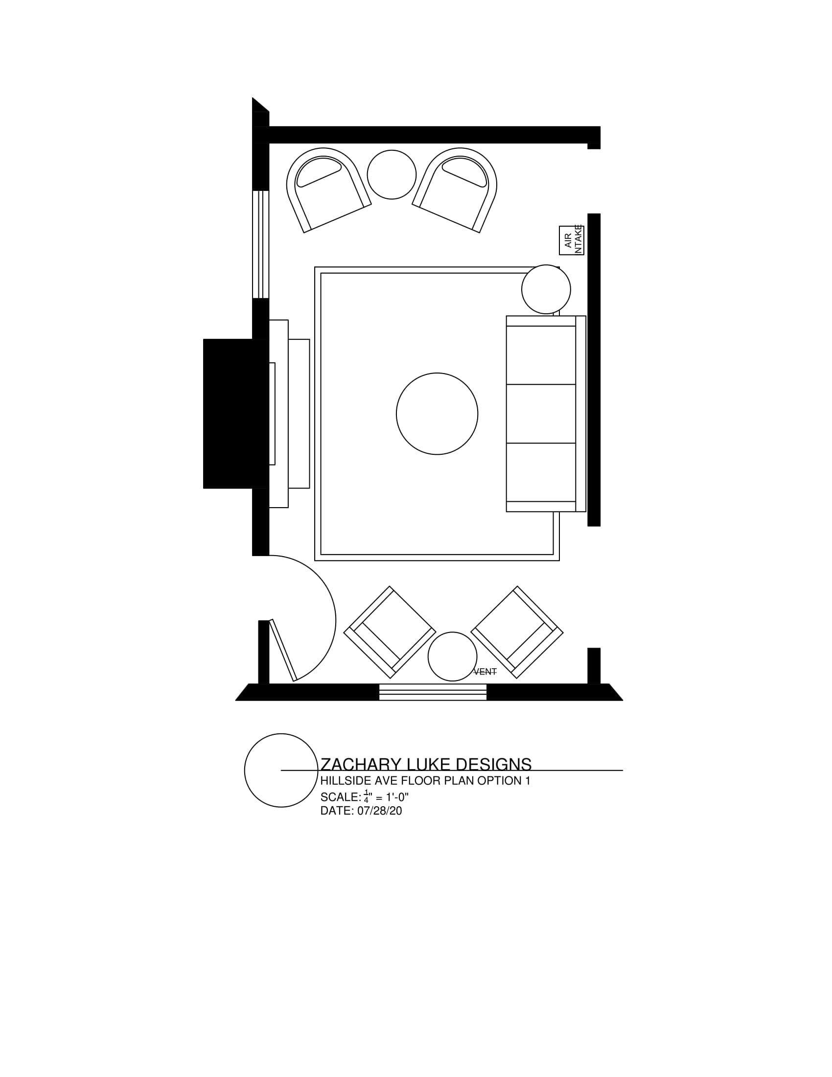AutoCAD Drawings Gallery | Zachary Luke Designs in Charlotte, NC
