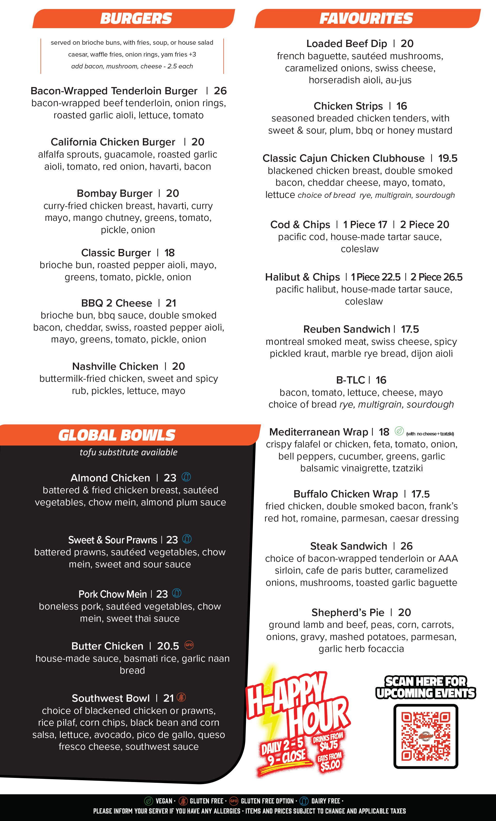 Cobblestone - The Menu