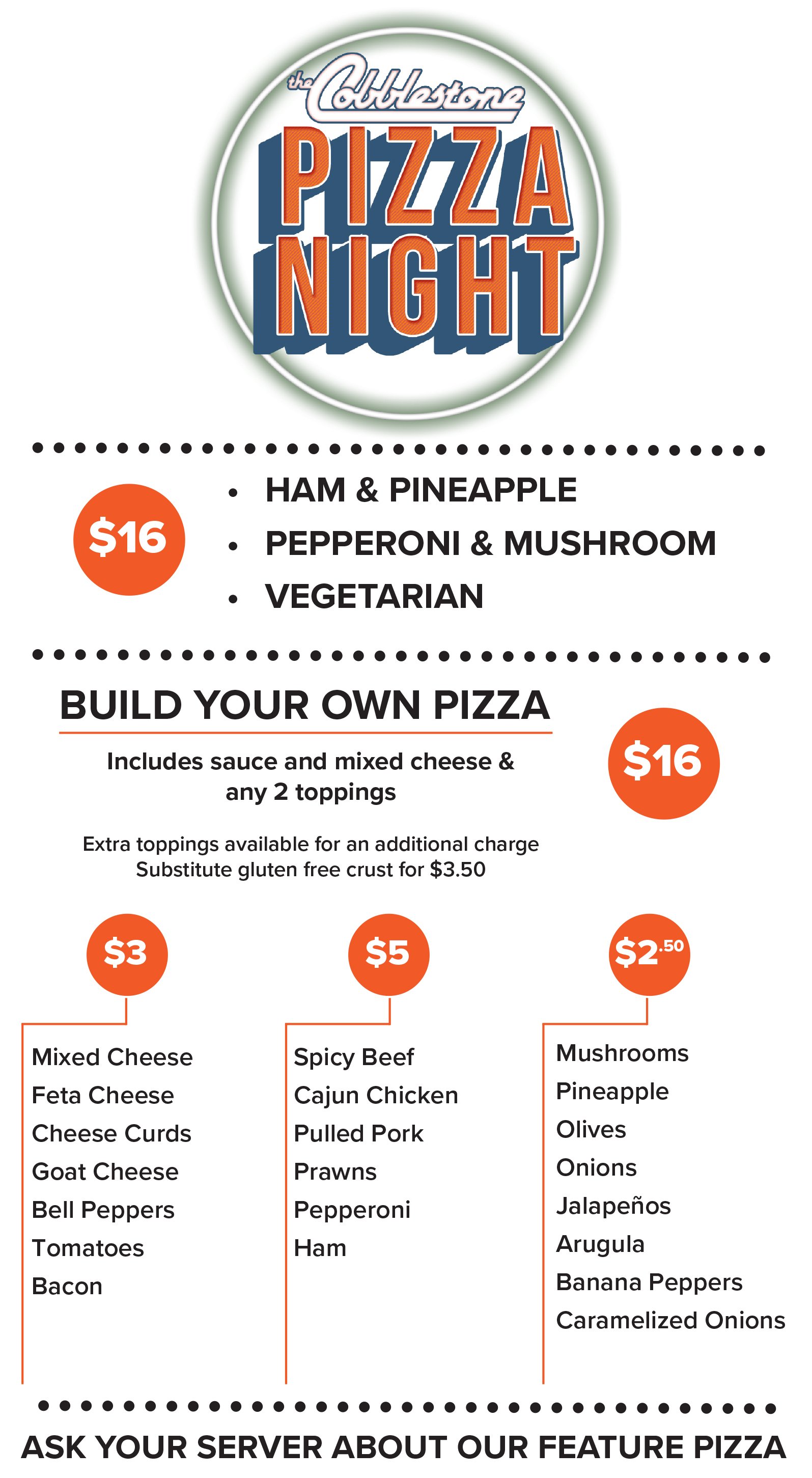 Cobblestone - The Menu