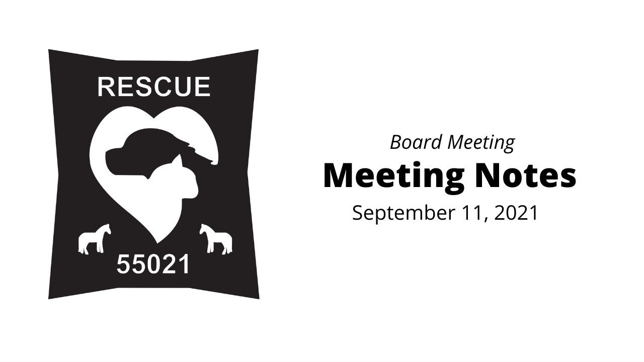 Board Meeting September 11th, 2021