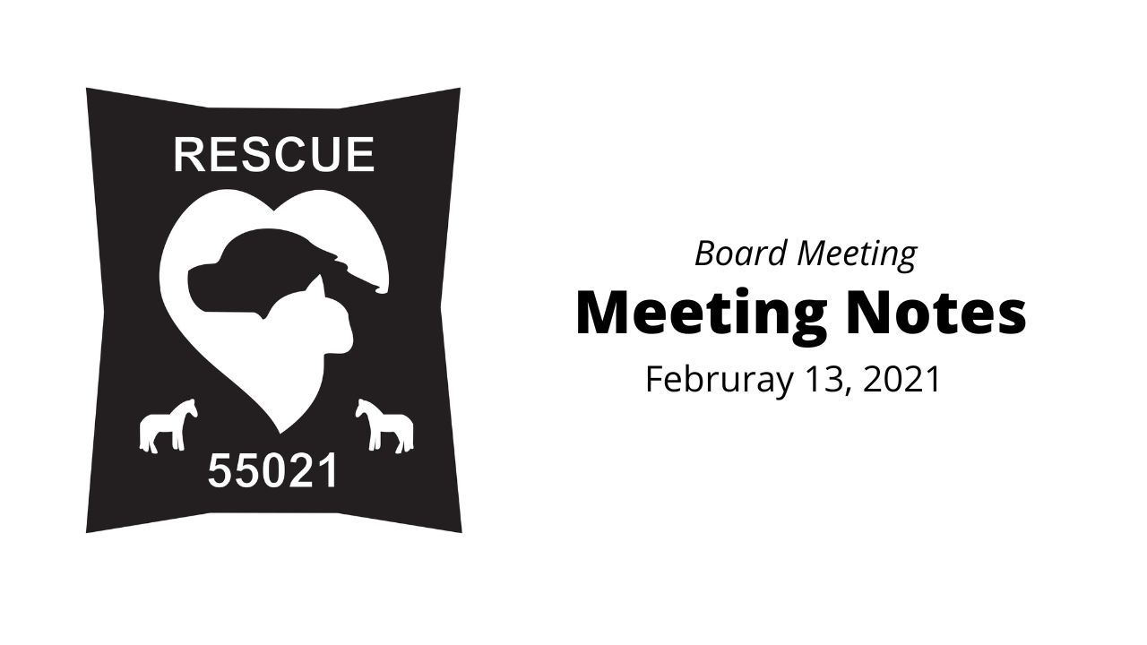 Board Meeting February 13th 2021