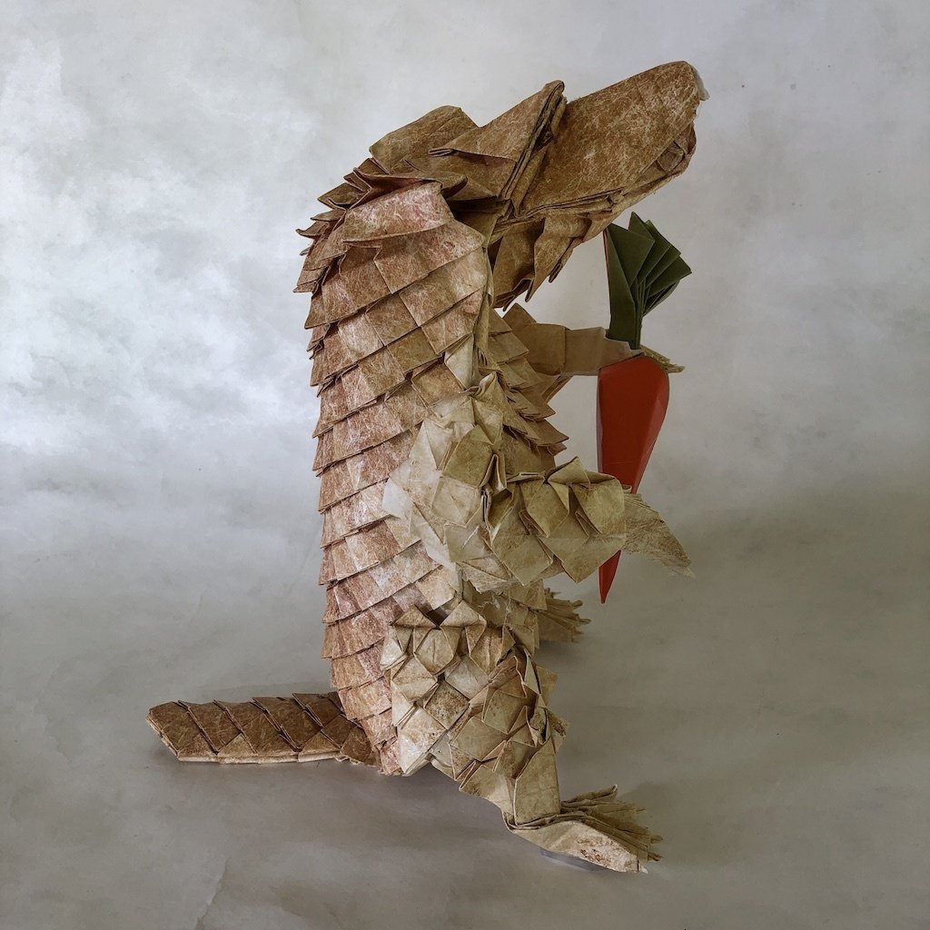 Origami Dog Hawaii | Groundhog Sculpture | Shannon Nakaya