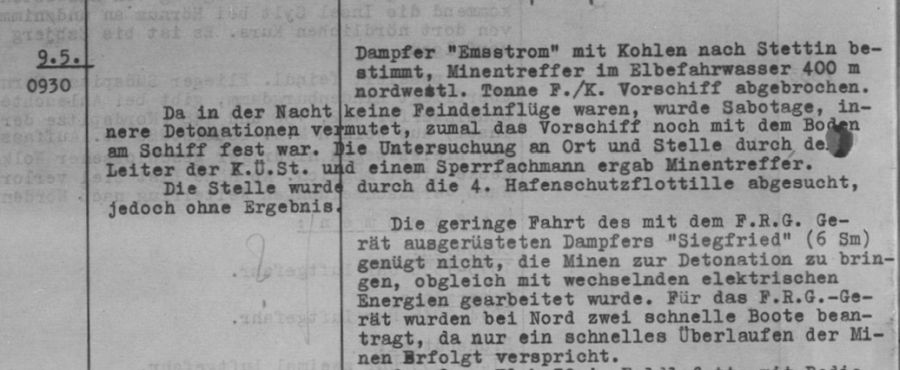 Schiffsverluste Elbmündung 1939-1945