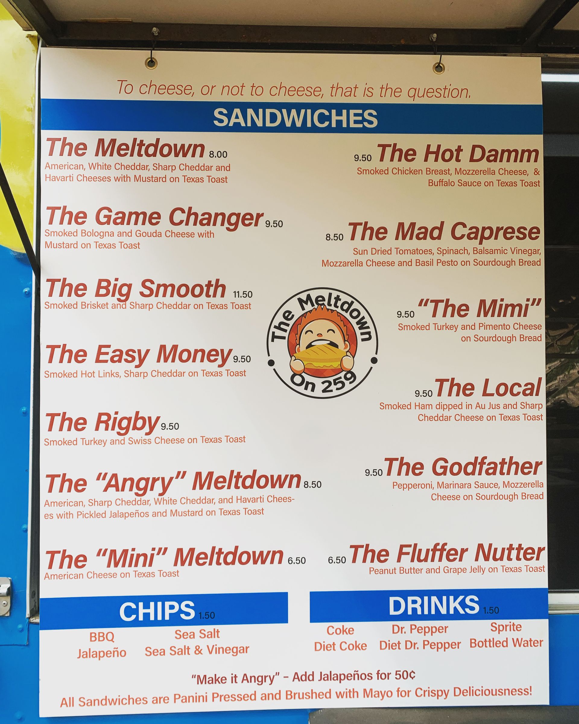 Menu | The Meltdown on 259