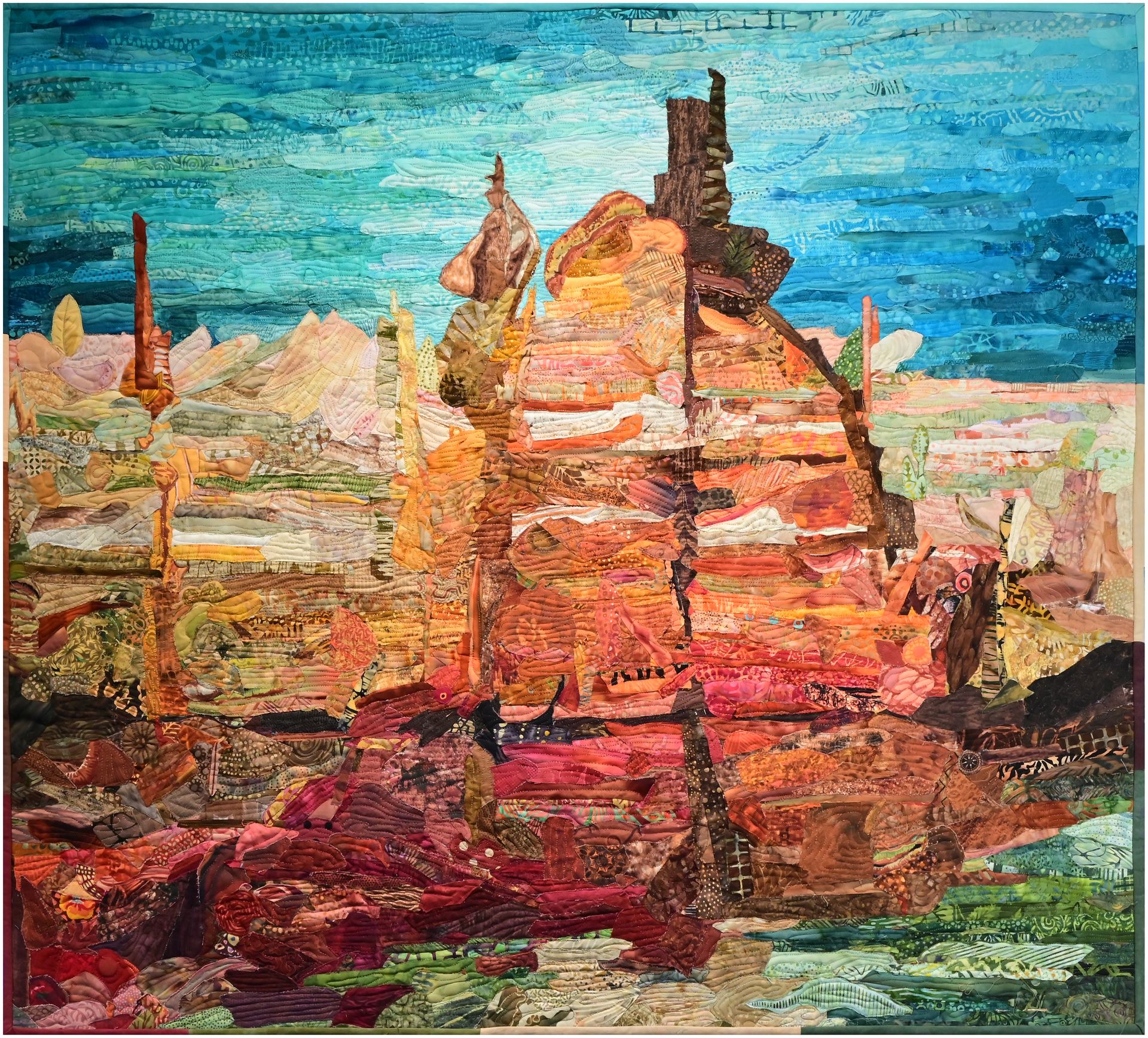 Collage Quilt Gallery Studio Carly Mul Quilt Making