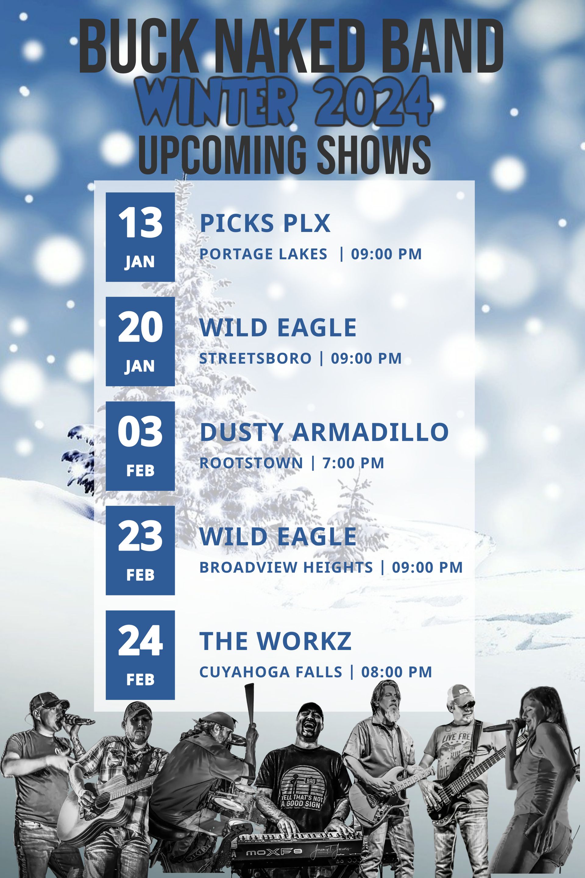 BNB LIVE | Upcoming Shows of The Buck Naked Band