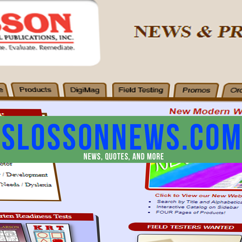 Slosson Educational Publications' SLOSSON PLUS