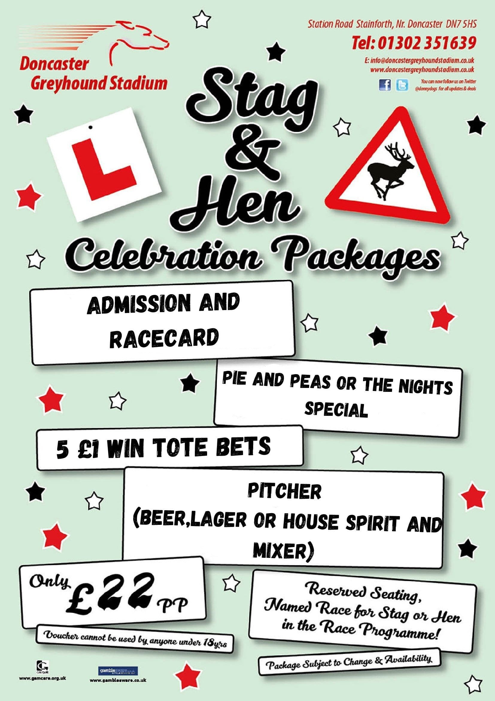 Stag Parties | Doncaster | Doncaster Greyhound Stadium