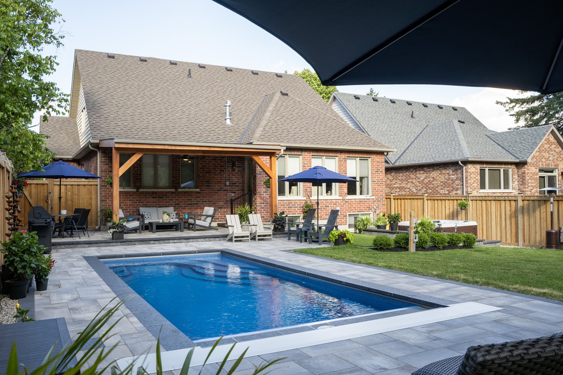 Backyard Oasis | Clarington Fibreglass Pool Installation
