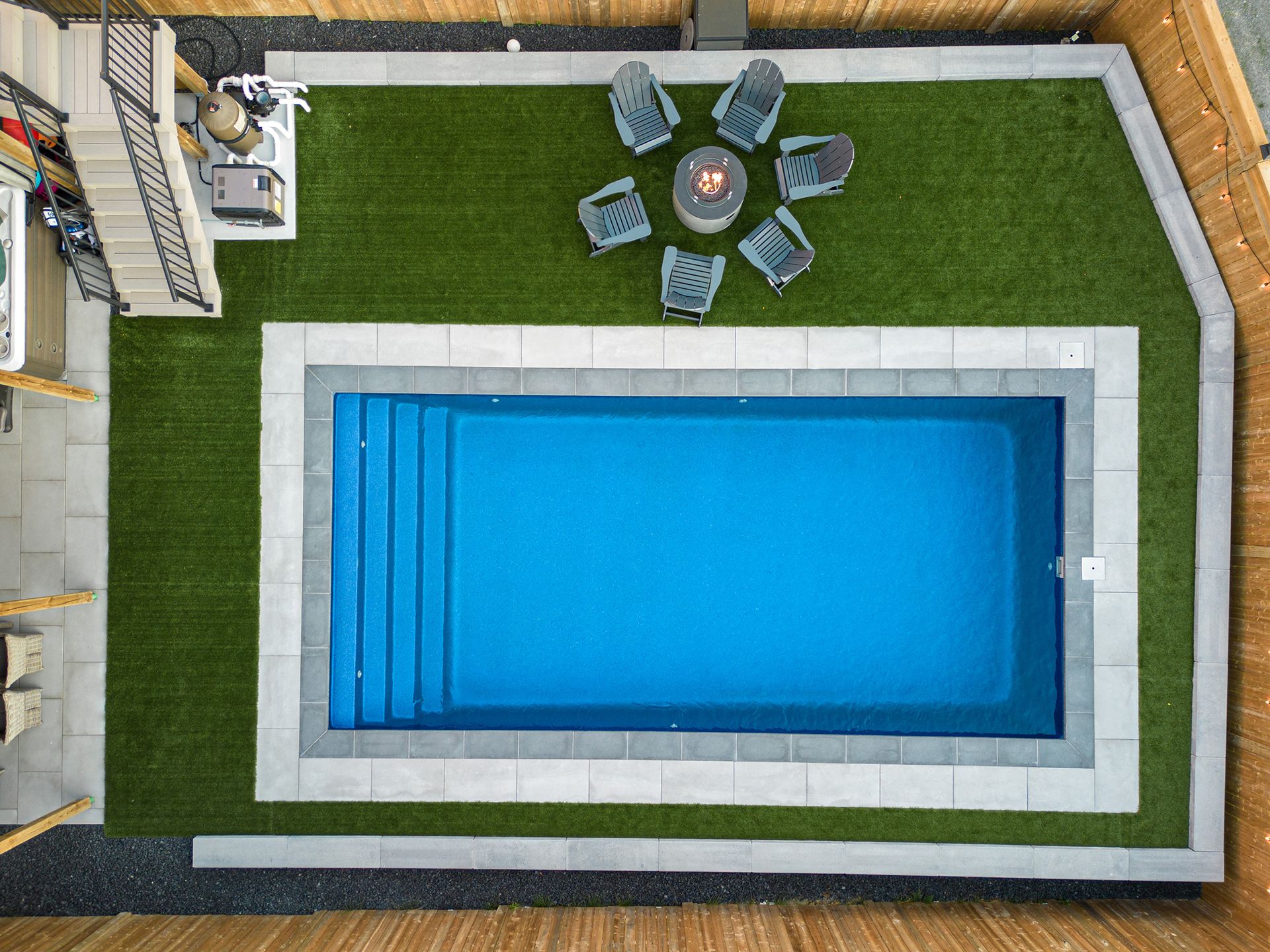 Cancun Deluxe Fibreglass Pool Installation | Scenic View Pools | Durham ...