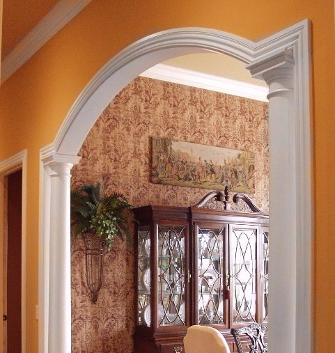 Horizontal Extensions | Interior Columns and Arch Moulding