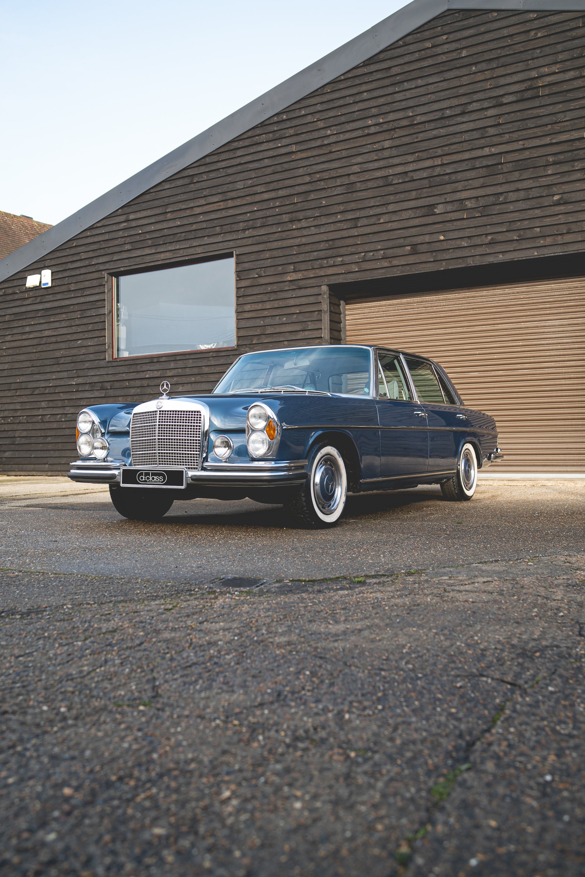 Mercedes-Benz w109 300SEL full interior retrim in OEM grey velour