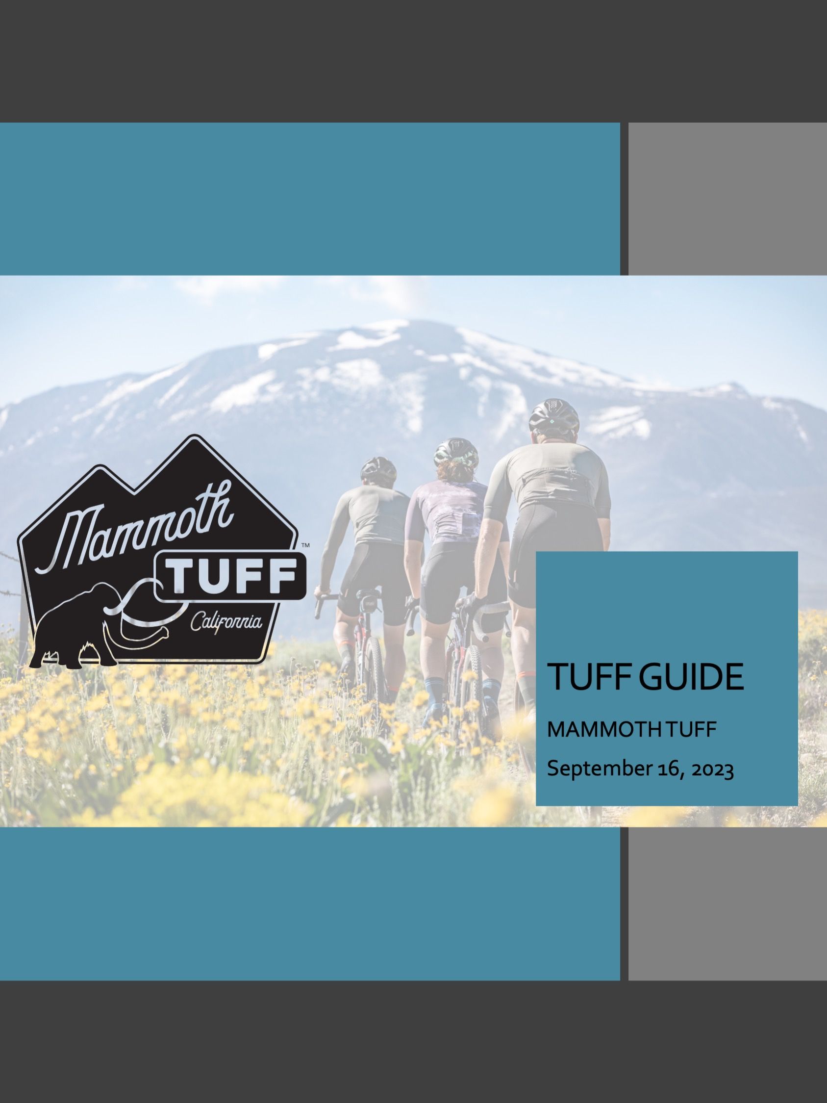 Mammoth TUFF - TUFF GUIDE