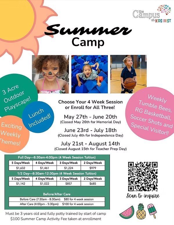 Summer Camp for Preschoolers | The Campus at Kids First | Cincinnati