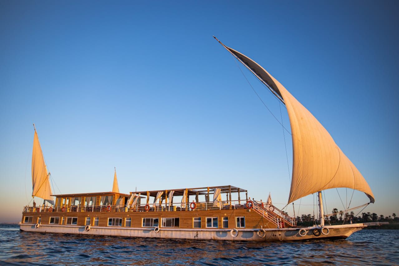 Dahabiya Nile Cruises, Luxury Dahabiya Sail Boat, Private Dahabiya Booking
